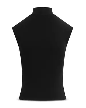 FAVORITE DAUGHTER The Mock Neck Sleeveless Sweater