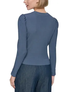 Sonia Rykiel Paris Tweed Front Ribbed Jacket