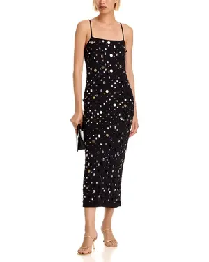 Aqua Embellished Maxi Dress