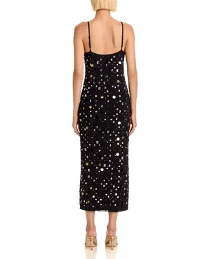 Aqua Embellished Maxi Dress