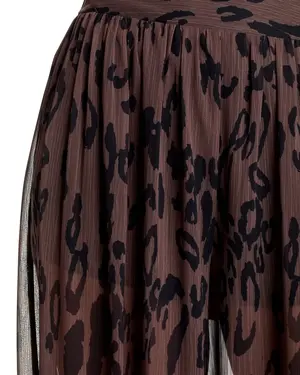Aqua Animal Print Balloon Pants