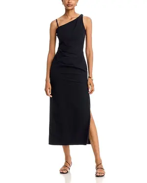 Aqua One Shoulder Maxi Dress