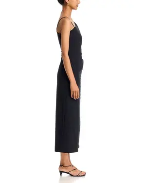 Aqua One Shoulder Maxi Dress