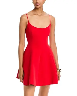 Aqua Scoop Neck Sleeveless Mini Dress
