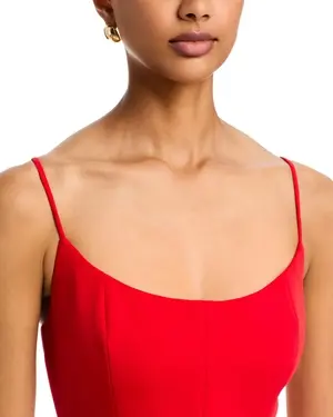 Aqua Scoop Neck Sleeveless Mini Dress