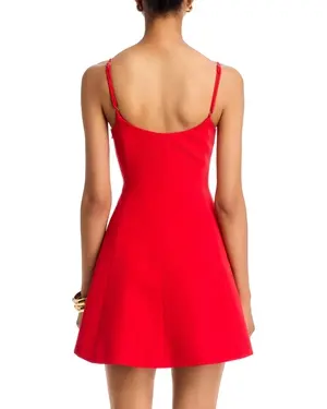 Aqua Scoop Neck Sleeveless Mini Dress