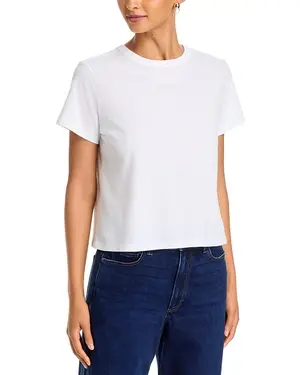 Paige Rhodes Cotton Crewneck Tee - White