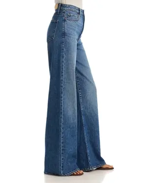 Paige Frances High Rise Wide Leg Jeans