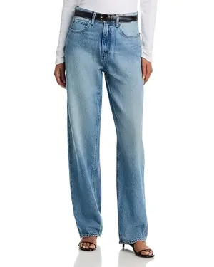 Paige Emilie High Rise Barrel Jeans - Mariners