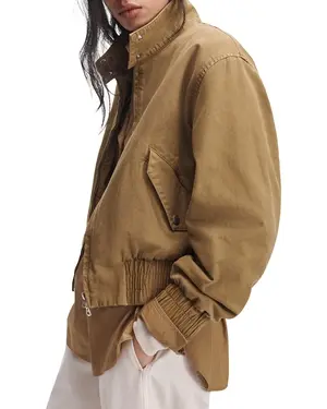 Rag & Bone Eliza Canvas Bomber Jacket