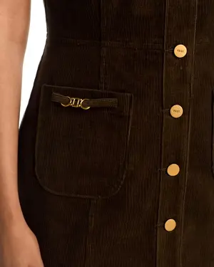 Paige Clementine Corduroy Shirt Dress