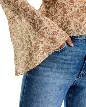 Paige Mila Blouse Printed Silk Blend
