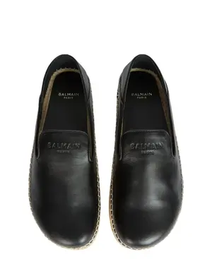 Balmain Leather Espadrilles