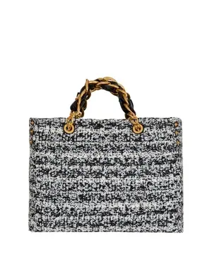 Balmain 1945 Soft Tweed Tote Bag