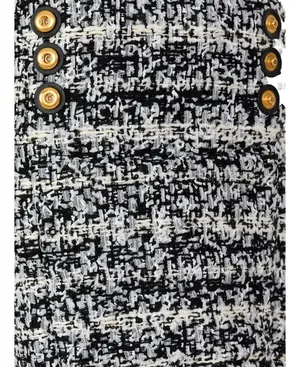 Balmain 1945 Soft Tweed Tote Bag