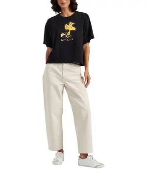 Chinti & Parker Cotton Woodstock Embroidered T-shirt - Black