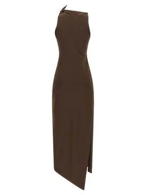 Coperni Sleeveless Asymmetrical Floral Dress