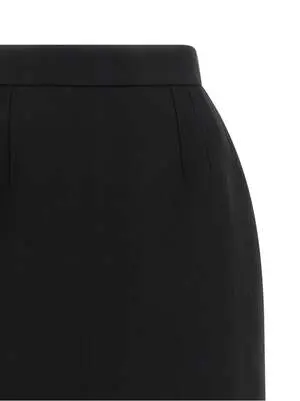 Versace Grain De Poudre Wool Skirt