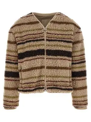 Moncler Teddy Effect Cardigan - Brown