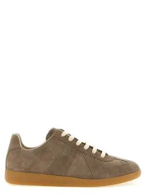 MAISON MARGIELA Replica' Suede Sneakers - Cream