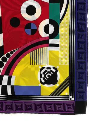 Versace Theatre' Print Silk Scarf