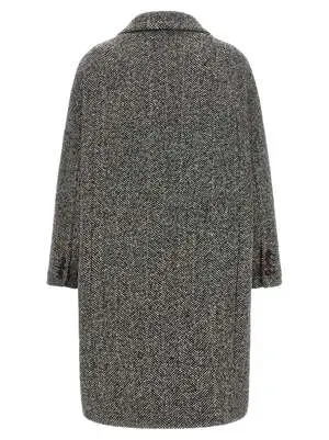 Brunello Cucinelli Dazzling' Chevron Coat
