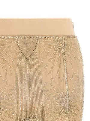 Attico Beads Embroidery Skirt