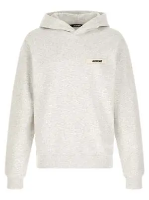 Jacquemus Le Hoodie Gros-grain' Hoodie - Gray