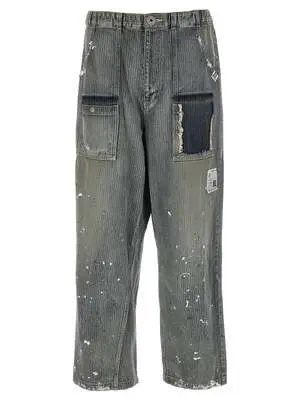 Mihara Yasuhiro Bush Pants' Jeans - Blue
