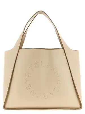 Stella McCartney The Logo Bag' Shopping Bag - Cream