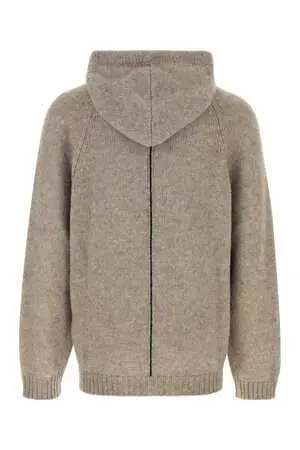 Giorgio Armani Alpaca Blend Hoodie - Gray