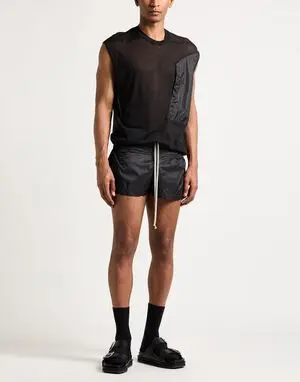 Rick Owens Polyamide Crinkled Formal Shorts