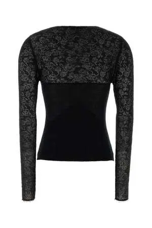 Zimmermann Pointelle Lace V-neck Top - Multicolor
