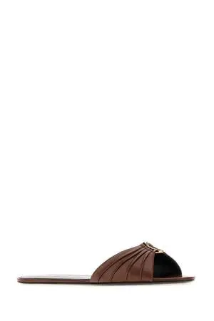 Saint Laurent Nappa Leather Babylone Slippers
