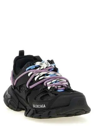 Balenciaga Track Trail Lace Up Sneakers - Black