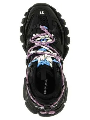 Balenciaga Track Trail Lace Up Sneakers - Black