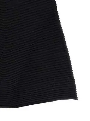 Issey Miyake Corrugated Knit Mini Dress