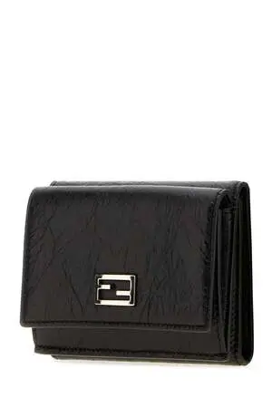 Fendi Black Leather Wallet - Multicolor