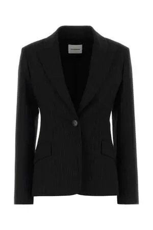 Andamane Embroidered Stretch Cotton Blend Bianca Blazer - Multicolor