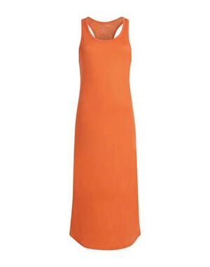 Majestic Filatures Sleeveless Crewneck Midi Dress - Orange