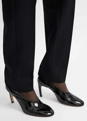 TOTEME Naplack Leather Slip Pumps