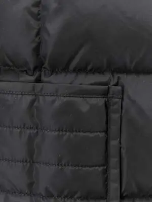 Moncler Nylon Down Jacket With Virgin Wool Inserts