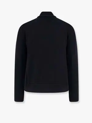 Moncler Down Jacket With Virgin Wool Blend Inserts