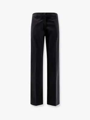 Miu Miu Stretch Poplin Trousers - Black