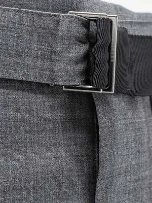 Sacai Pleated Wool Shorts