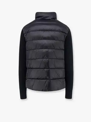 Moncler Down Jacket With Virgin Wool Sleeves