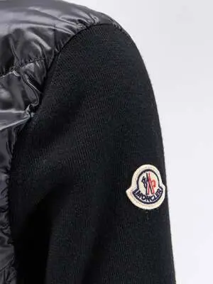 Moncler Down Jacket With Virgin Wool Sleeves