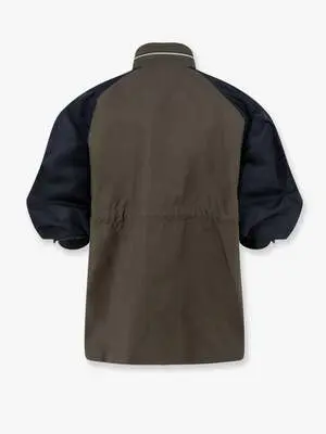 Sacai Canvas Jacket With Nylon Sleeves
