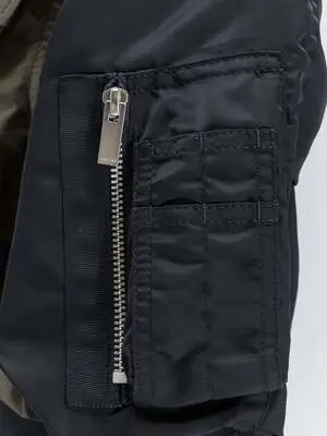 Sacai Canvas Jacket With Nylon Sleeves