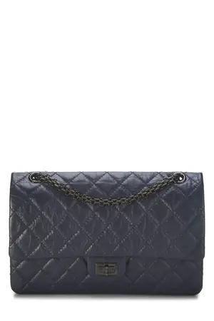 Chanel Calfskin 2.55 So Black Reissue Flap 226 - Navy
